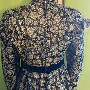 Quad | Dresses | Vintage 6s70s Quad Of London Gold Brocade Maxi Dress ...